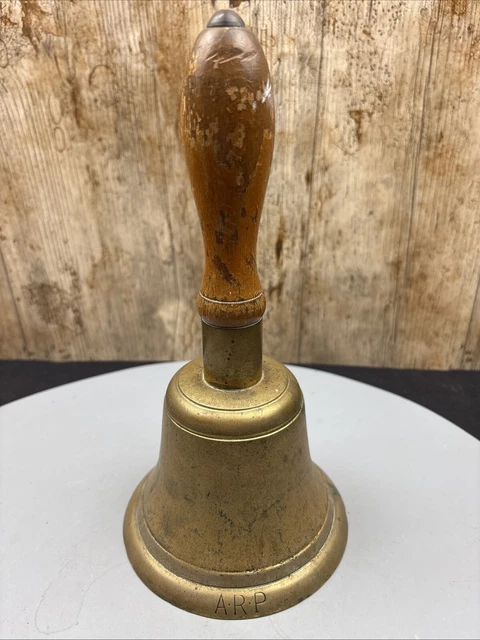 ORIGINAL BRASS DATED 1939 WW2 British Home Front ARP Air Raid Peel Bell ...