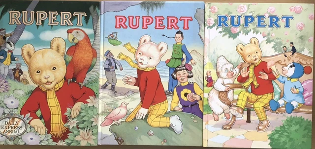 RUPERT BEAR ANNUALS X 18 - Job Lot - From 80s & 90s Min. Only £1.50 ...