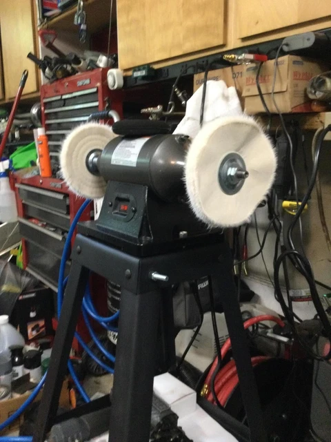 6& HEAVY DUTY Buffer Bench Top Machine Polisher Tool for Metal Plastic ...