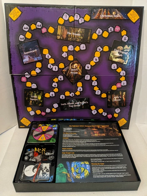 TIM BURTON'S THE Nightmare Before Christmas Board Game NECA Complete ...