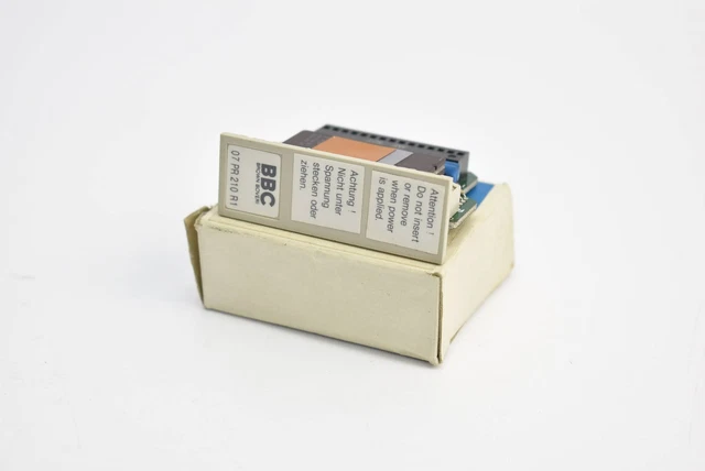 BBC BROWN BOVERI GJV 0724 07 R1 Module 07 PR 210 £172.18 - PicClick UK