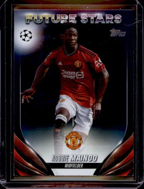 TOPPS UEFA 2024 Future Stars Kobbie Mainoo 57 Mancester United #'d/250 ...