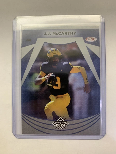 CARTE RECRUE 2024 Sage All Rookie Team J.J. McCarthy #111 EUR 0,92 ...