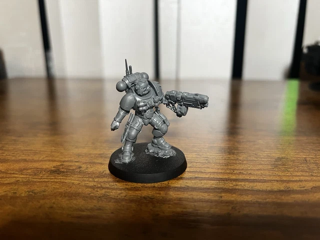 SPACE MARINE LIEUTENANT With Combi-weapon Black Templars Kitbash £18.00 ...