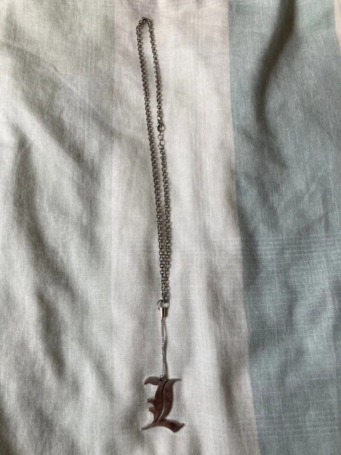 DEATH NOTE LAWLIET L Necklace Chain and Pendant EUR 10,53 - PicClick IT