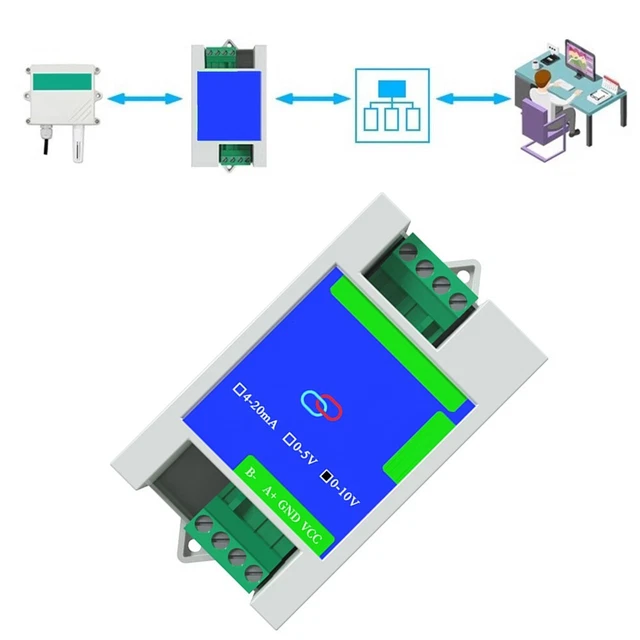 FOR MODBUS RTU Protocol RS485 to Analog Converter with 2 Input Channels ...