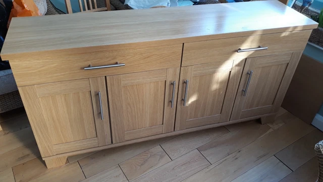 HARVEYS OAK EFFECT Hampshire sideboard £120.00 - PicClick UK