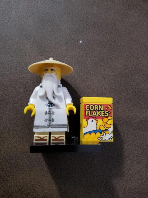 LEGO MASTER WU Mini Figure Ninjago the movie With Cornflakes 71019 £4. ...