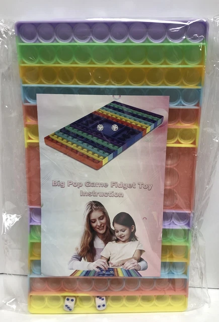 BIG POP GAME Board With Dice, It’s For kids, Giant Bubble Pop Fidget £9 ...