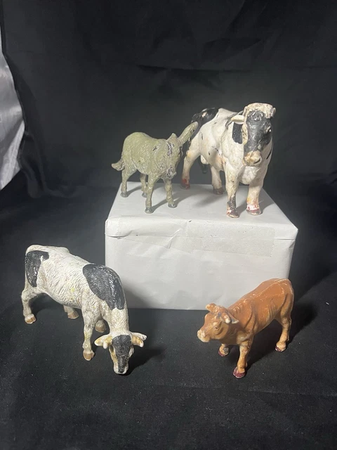 VINTAGE ELC ANIMALS Farm Animals Cow Donkey Bull £10.07 - PicClick UK