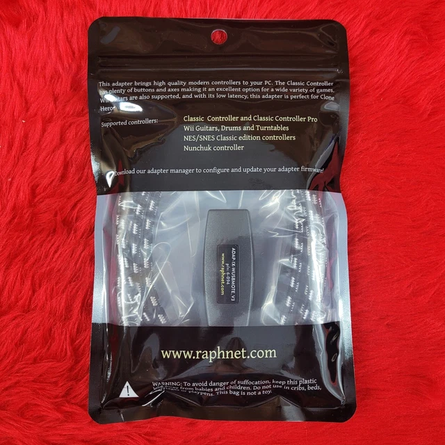 RAPHNET CLASSIC CONTROLLER/WII GUITAR To USB ADAPTER V3 Clone Hero *NEW* £44.99 - PicClick UK