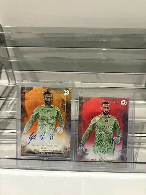 TOPPS INCEPTION GIANLUIGI Donnarumma First XI PSG /5 Auto & /10 £193.10 ...
