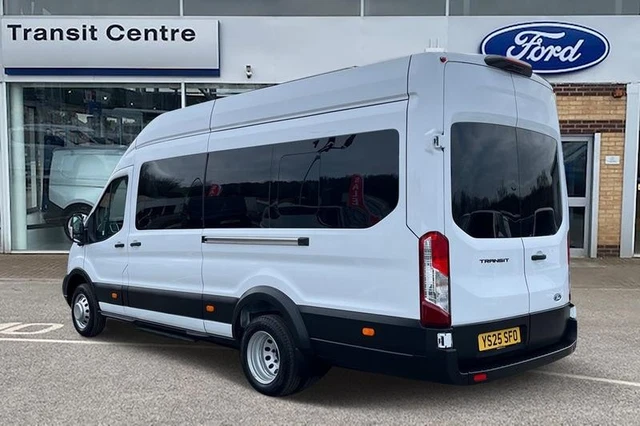 2025 FORD TRANSIT 460 Trend L4 H3 ELWB High Roof 17 Seat Minibus RWD 2. ...