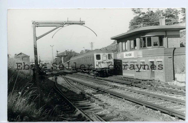 RAILWAY PHOTO: EMU 2661 at Arundel Signal Box 1971 - BR SR [L3729] £1. ...