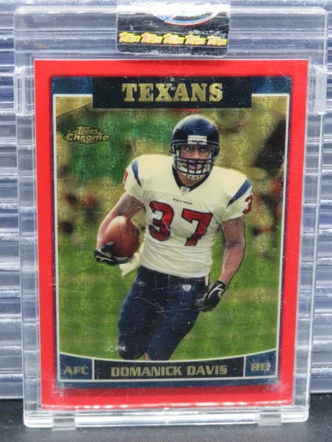 2006 TOPPS CHROME Domanick Davis superfractor non circulé #1/1 ONE OF ...