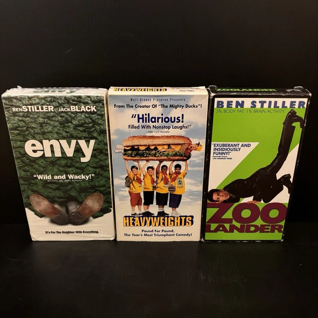 BEN STILLER COMEDY VHS Lot Envy 2004 Heavyweights 1995 Disney Zoolander ...