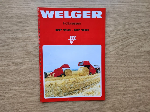 PROSPEKT WELGER ROLLPRESSEN RP 150 - RP 180 EUR 3,50 - PicClick DE
