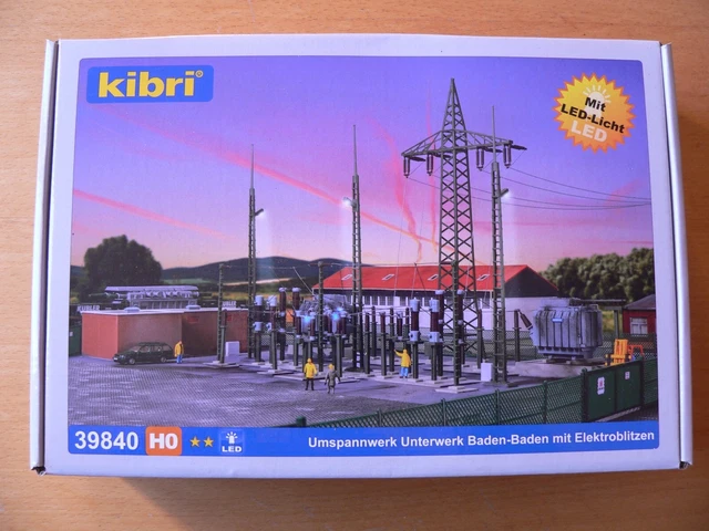 MAQUETTE KIBRI 39840 H0 Poste électrique sous-station de Baden-Baden ...