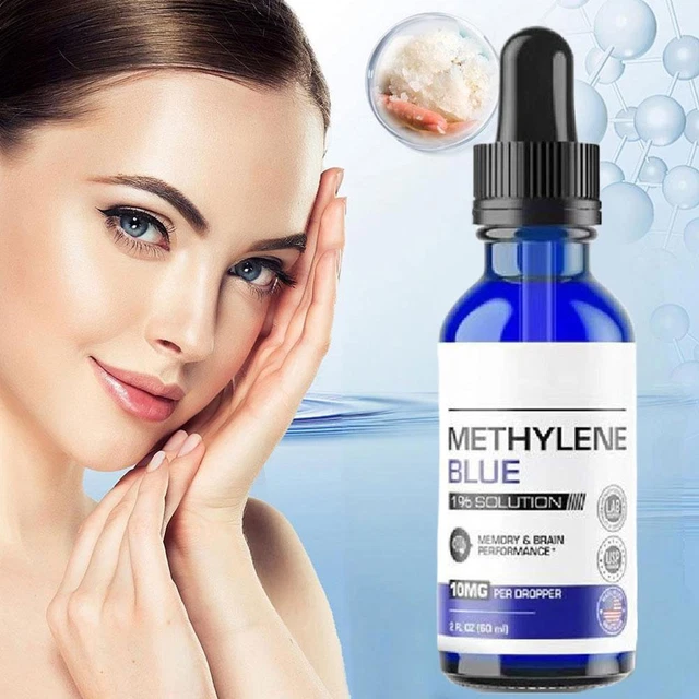 60ML METHYLENE BLUE Health Drops 10mg Solution Brain Function Support £ ...
