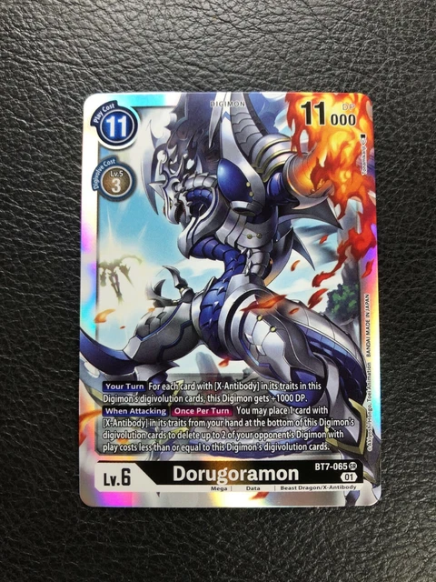 DIGIMON CARTE GAME BT7-065 Dorugoramon Sr BT07 Next Adventure Booster ...