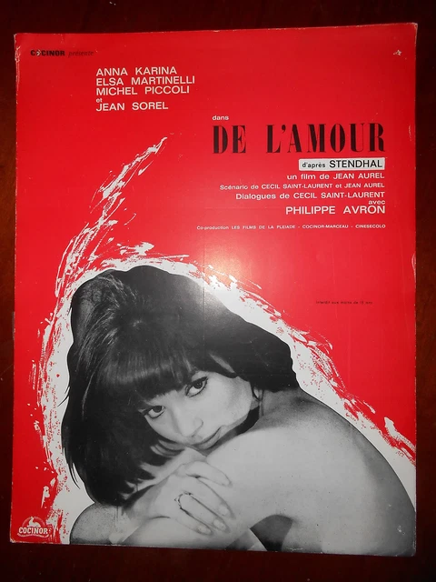 ANNA KARINA ELSA Martinelli Of L'Amour 1964 Rare Synopsis $59.07 ...