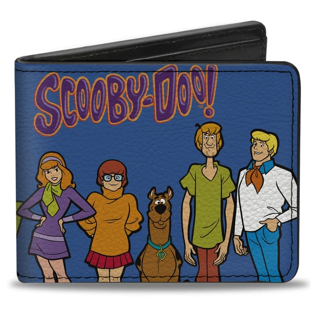 BI-FOLD WALLET SCOOBY-DOO Mystery Machine and Character Group Pose Blue ...