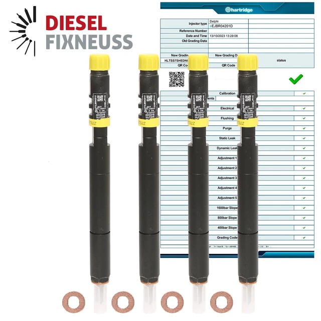 4X INJECTOR MERCEDES W211 W204 C E 200 220 CDI A6460700987 EJBR04201D ...