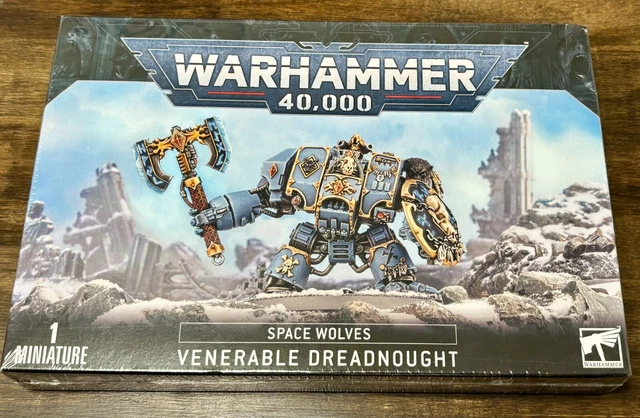 WARHAMMER 40K PRIMARIS Space Marines Wolves VENERABLE DREADNOUGHT NiB ...