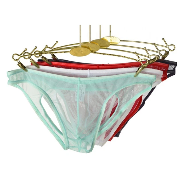 Culotte String Basse Séduisante Pour Hommes Entrejambe Ouvert Sous