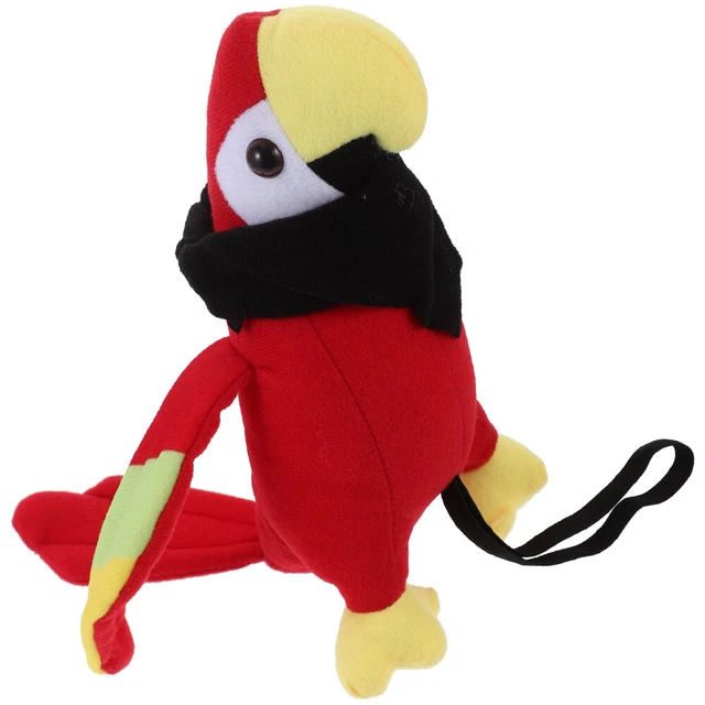 PLUSH PIRATE PARROT for Shoulder Cartoon Stuffed Parrot Halloween ...