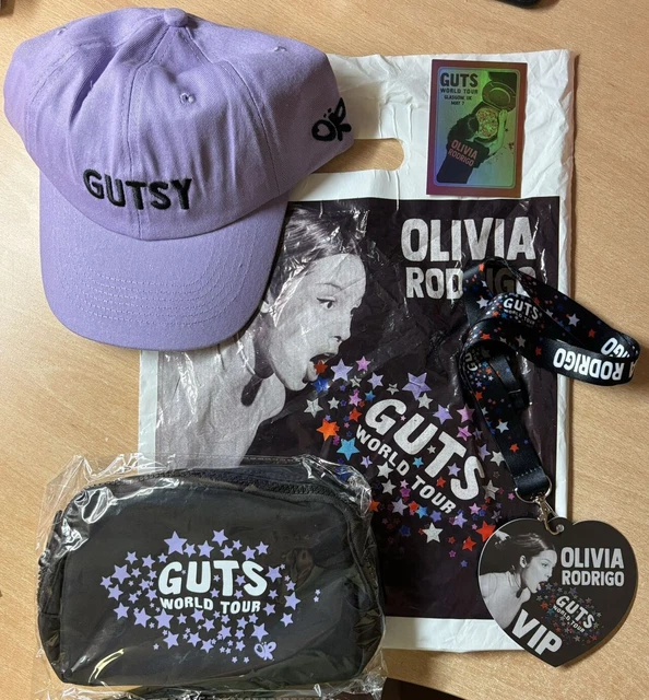 Olivia Rodrigo Vip Guts World Tour Merch 2024 Trading Card Hat Bag