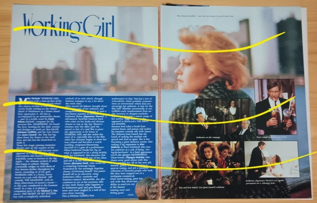 ARTICLE/PHOTOS MELANIE GRIFFITH in Working Girl, Gene Hackman in ...