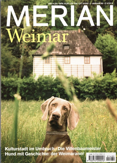 MERIAN REISEFÜHRER WEIMAR Ausgabejahr 1999 Heft 1 Jahrgang 52 (LII) EUR 3,95 - PicClick DE