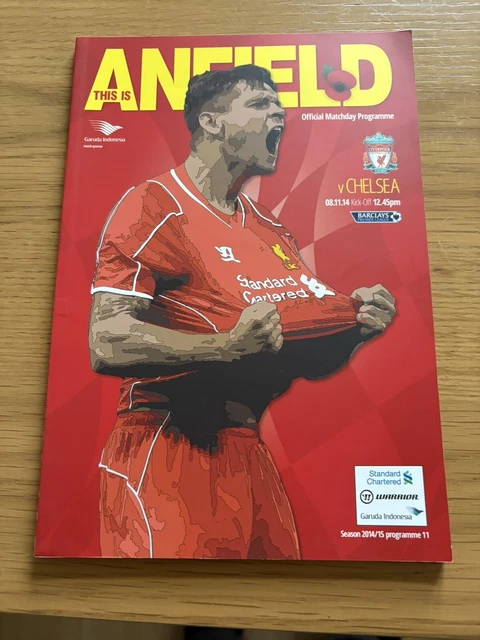 MINT FOOTBALL OFFICIAL Programme Anfield 2014 Liverpool V Chelsea ...