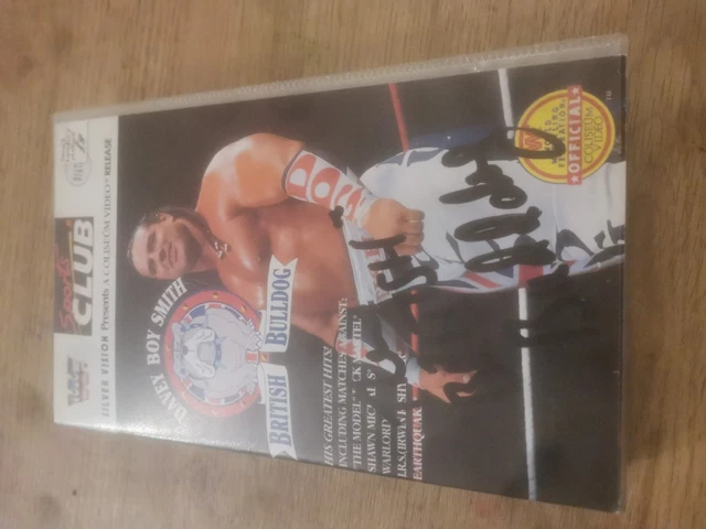 WWF SPORTS CLUB British Bulldogs greatest matches vhs working+ signed ...