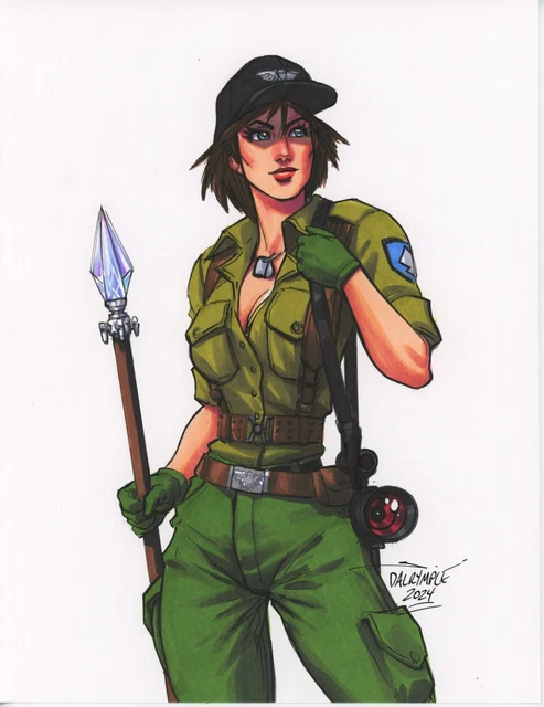 Sexy Lady Jaye Gi Joe Cobra Pin Up Original Art By Scott Dalrymple 2831 Picclick Ca