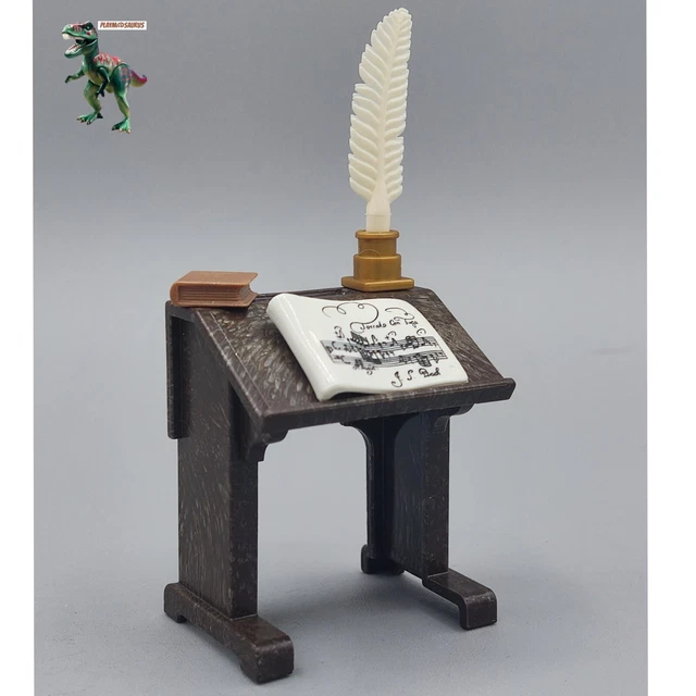 PLAYMOBIL PUPITRE MÉDIÉVAL-TABLE haute-musicien-écrivain-prêtre-sage ...
