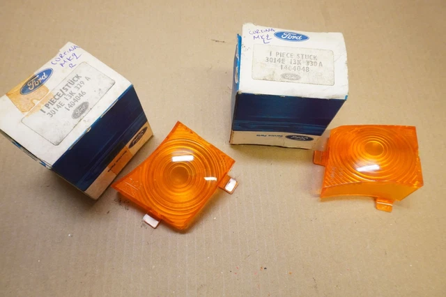 FORD CORTINA ESTATE MK2 1600 GT 1977 indicator lenses turn signals NOS ...