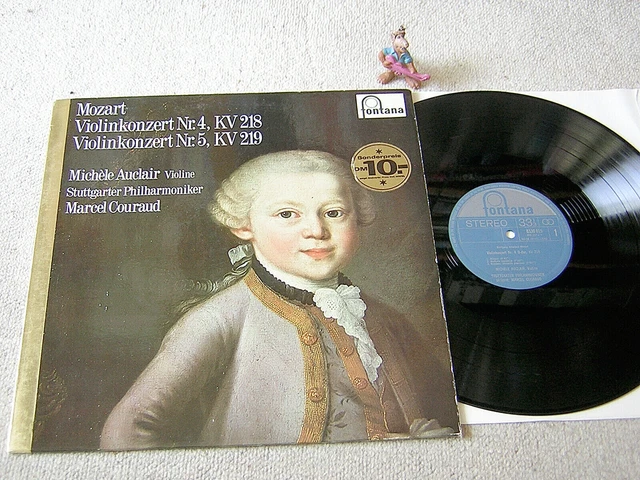MOZART VIOLINKONZERTE 4 & 5 MICHÈLE AUCLAIR SPO COURAUD NL LP FONTANA 6530 015 EUR 9,00 ...