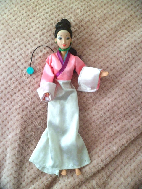 MULAN DOLL 1993 Matchmaker Magic Hair Pull String Cord Working In Her ...