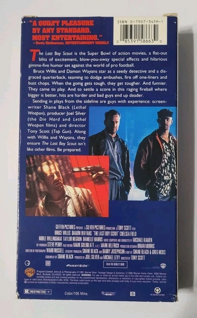 THE LAST BOY Scout VHS 1991 Action Bruce Willis Damon Wayans Warner ...