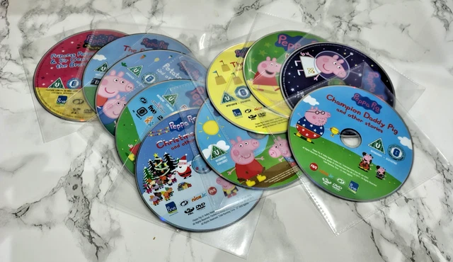 PEPPA PIG DVD Bundle x10 Discs Potato City, The Fire Engine etc - Discs ...
