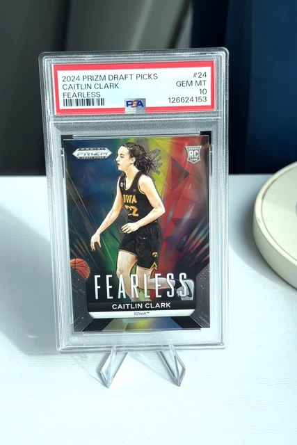 2024 PANINI PRIZM Draft Picks Fearless 📈 #24 Caitlin Clark Psa 10 💎 $14 ...