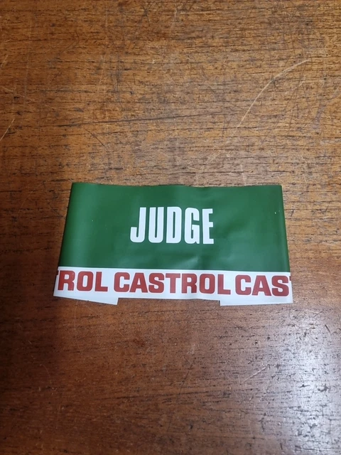 VINTAGE CASTROL JUDGE Race Rally Armband Motorport Oil Petrol £25.95 ...