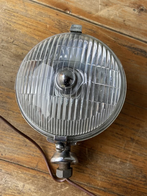 VINTAGE LUCAS LR11 Yellow Spotlights Fit Vintage Car Vintage Scooter £ ...