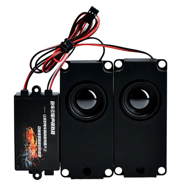 RC CAR ENGINE Sound Simulator Throttle Linkage Sound Groups Speaker For ...