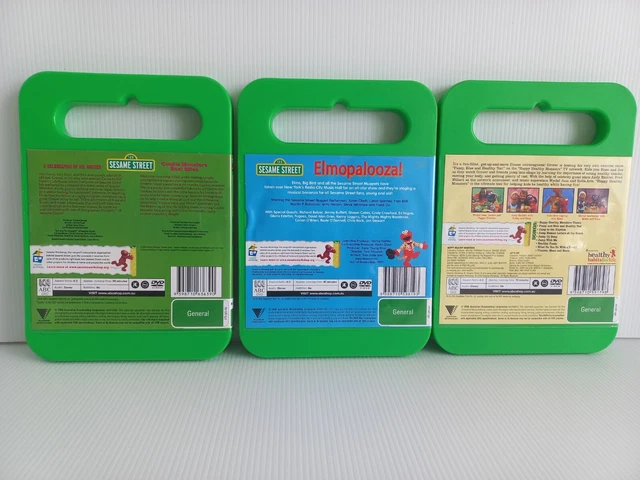 SESAME STREET DVDS ×3 Elmo Cookie Monster Grover Healthy Monsters ...