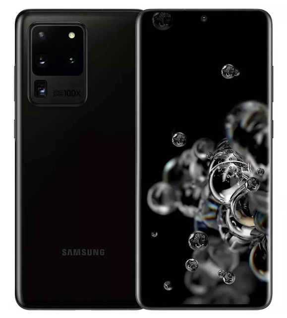 SAMSUNG S20 ULTRA 5G Android Smartphone Dual SIM SIM Free 128GB Black £ ...