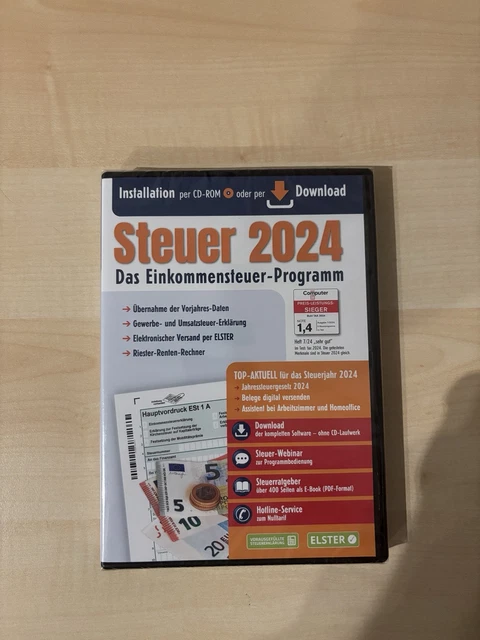 ALDI STEUER 2024 Einkommenssteuer Steuererklärung Steuerprogramm Download 24 CD EUR 10,00 ...