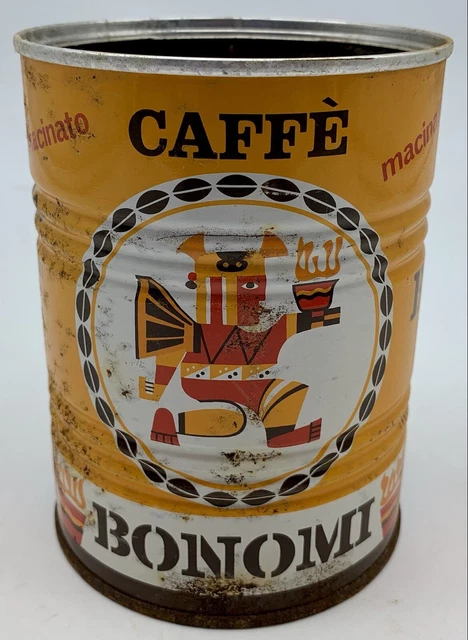 BOÎTE EN FER Café Bonomi Moulu 200 Grammes Vintage Fabriqué En Italie ...
